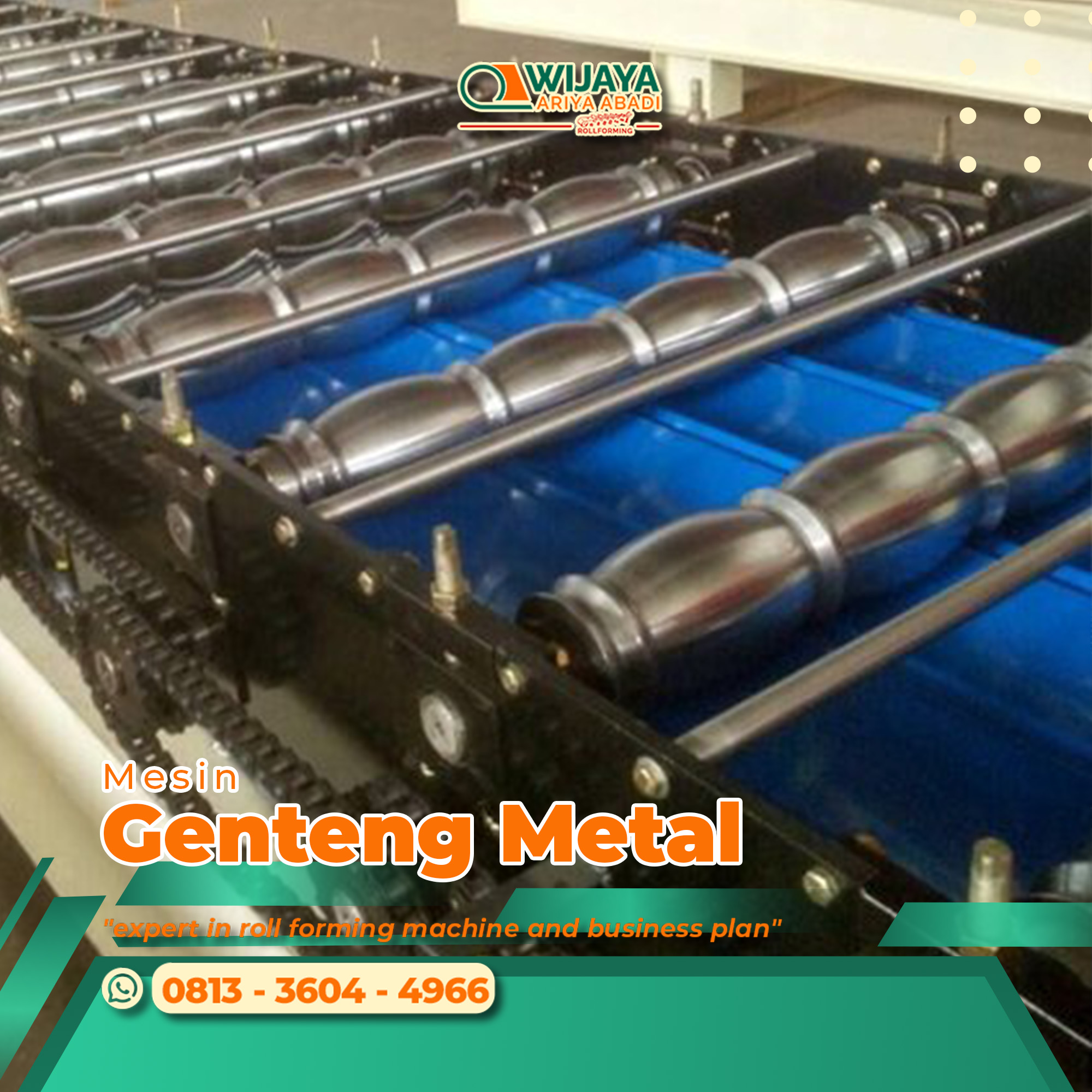 Pabrik Mesin Genteng Metal Kendari - CV. Wijaya Ariya Abadi