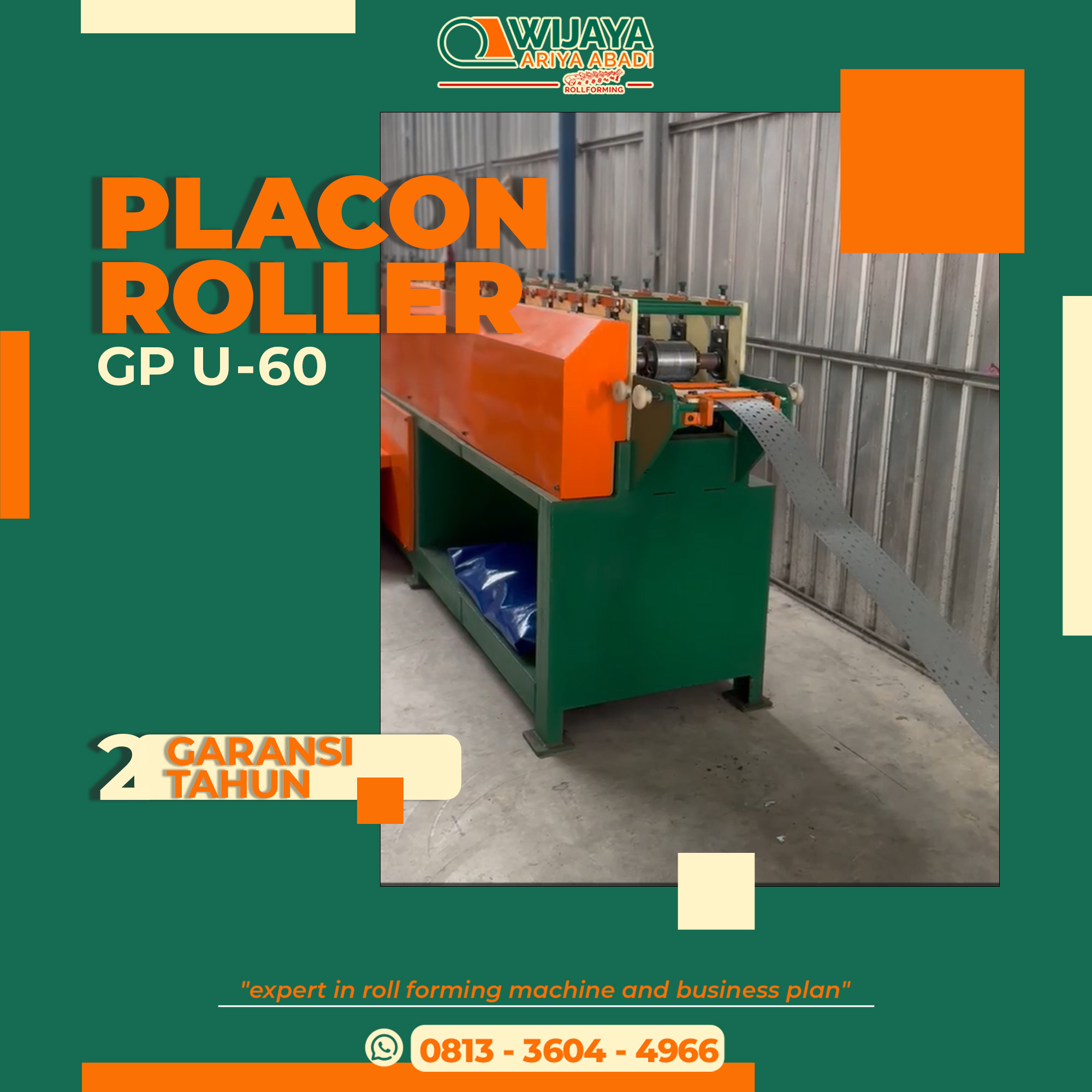 KINERJA OPTIMAL - PABRIK MESIN PLACON ROLLER DEPOK - CV. Wijaya Ariya Abadi